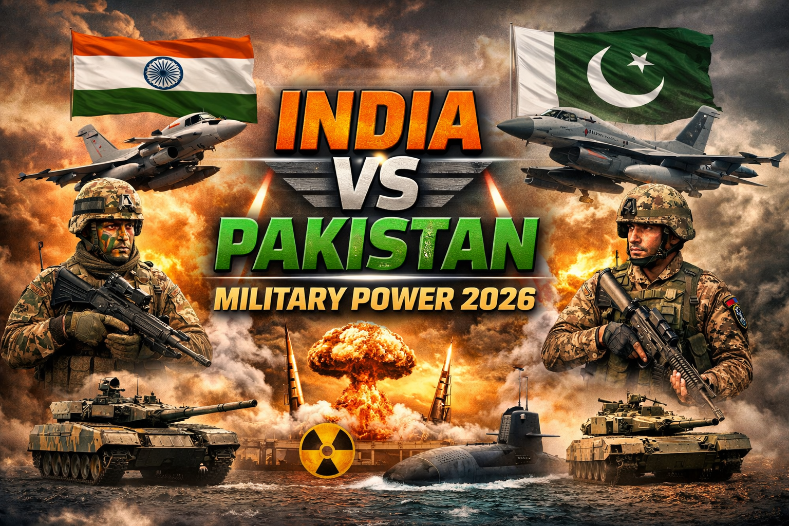 India vs Pakistan Military Power 2026 Full Comparison Guide!